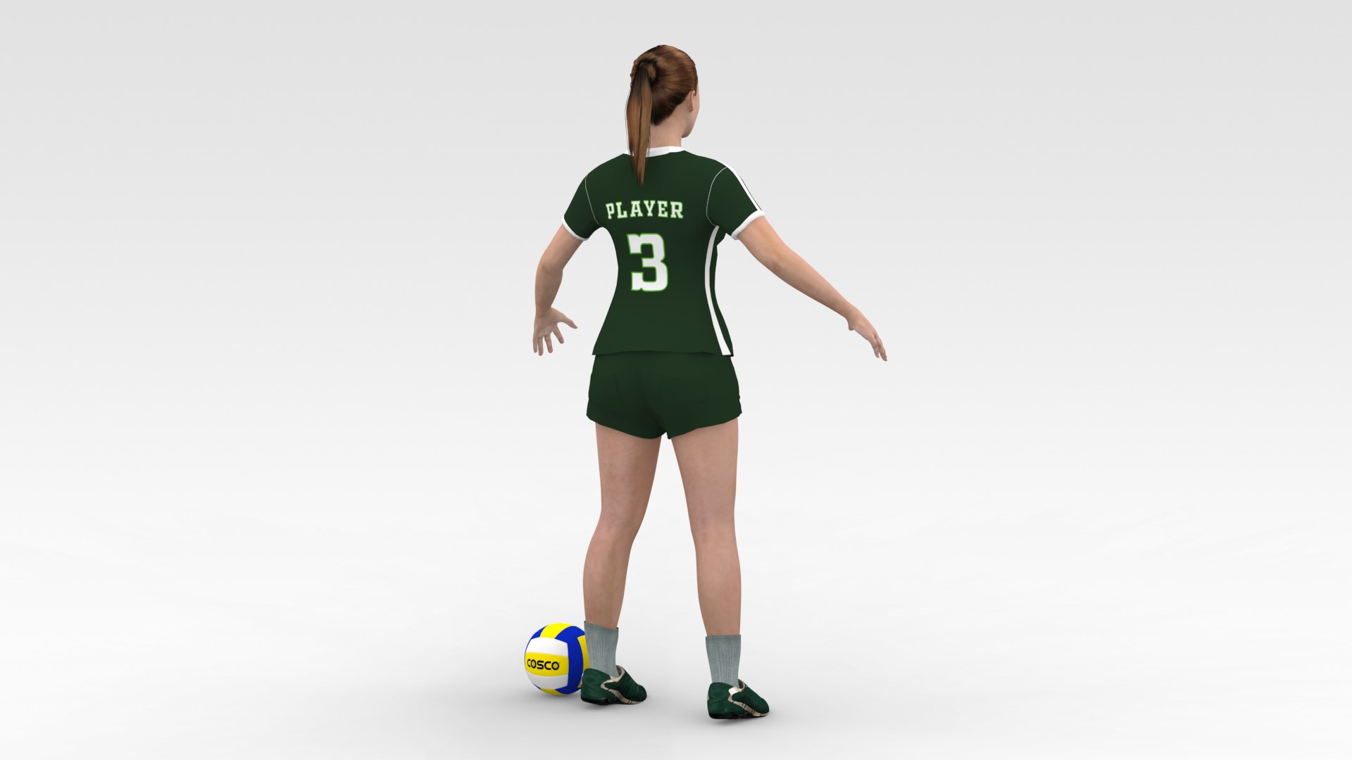 3D Model Volleyball Player Female 03 - TurboSquid 1820404