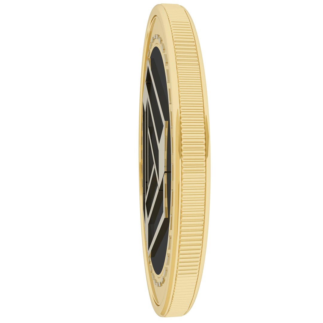 DATA Cryptocurrency Gold Coin Model - TurboSquid 1784461