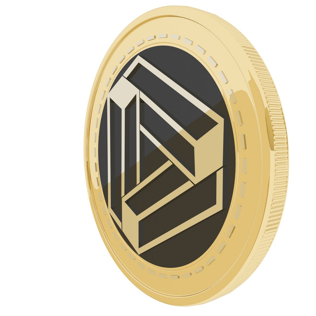 DATA Cryptocurrency Gold Coin Model - TurboSquid 1784461