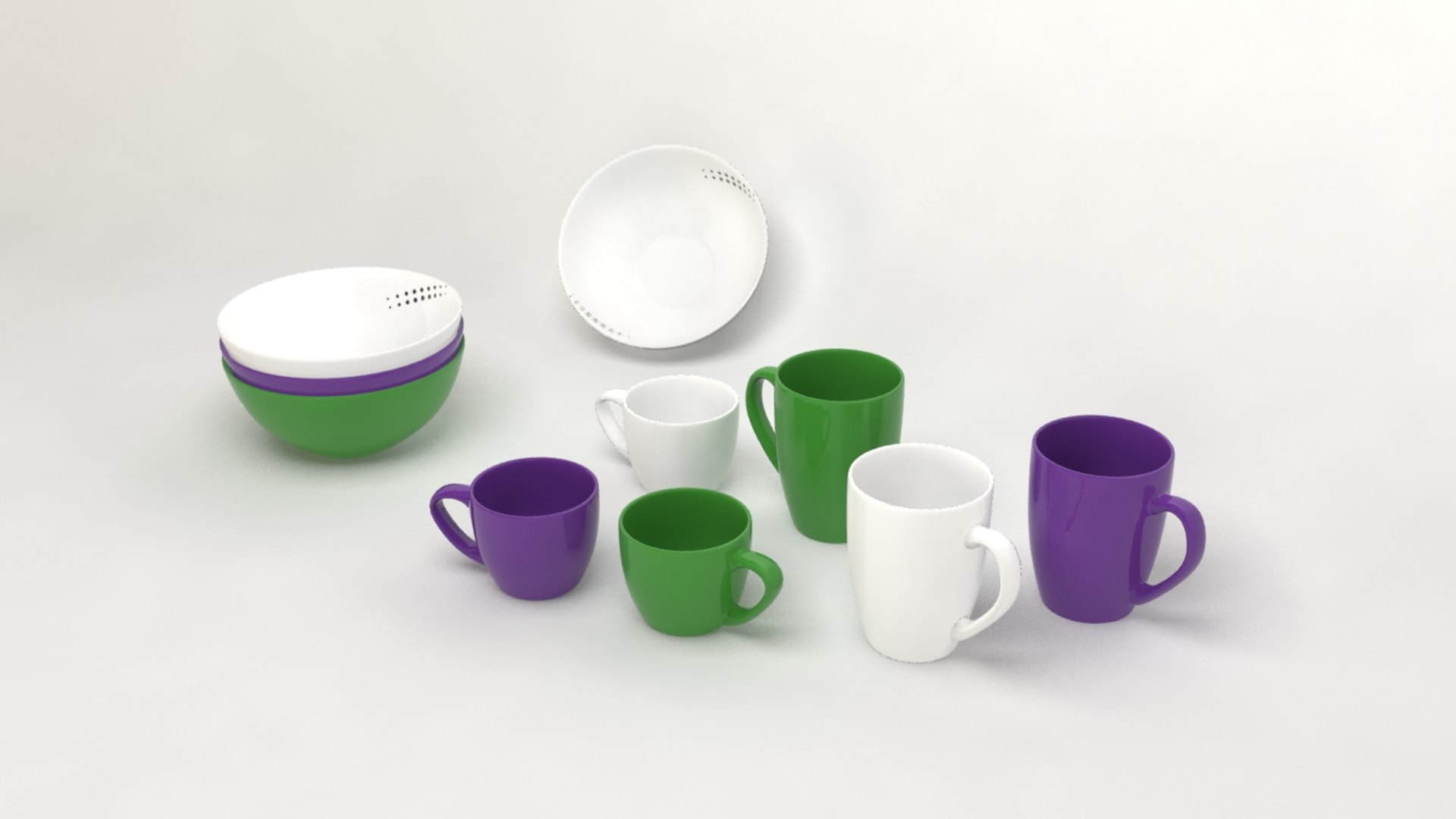 3d design dishes