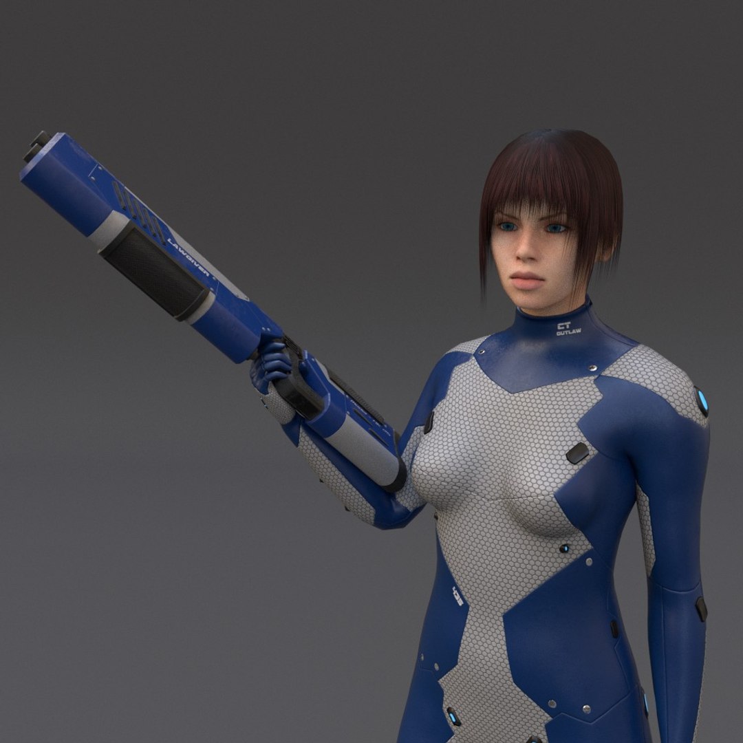 3d scifi t model