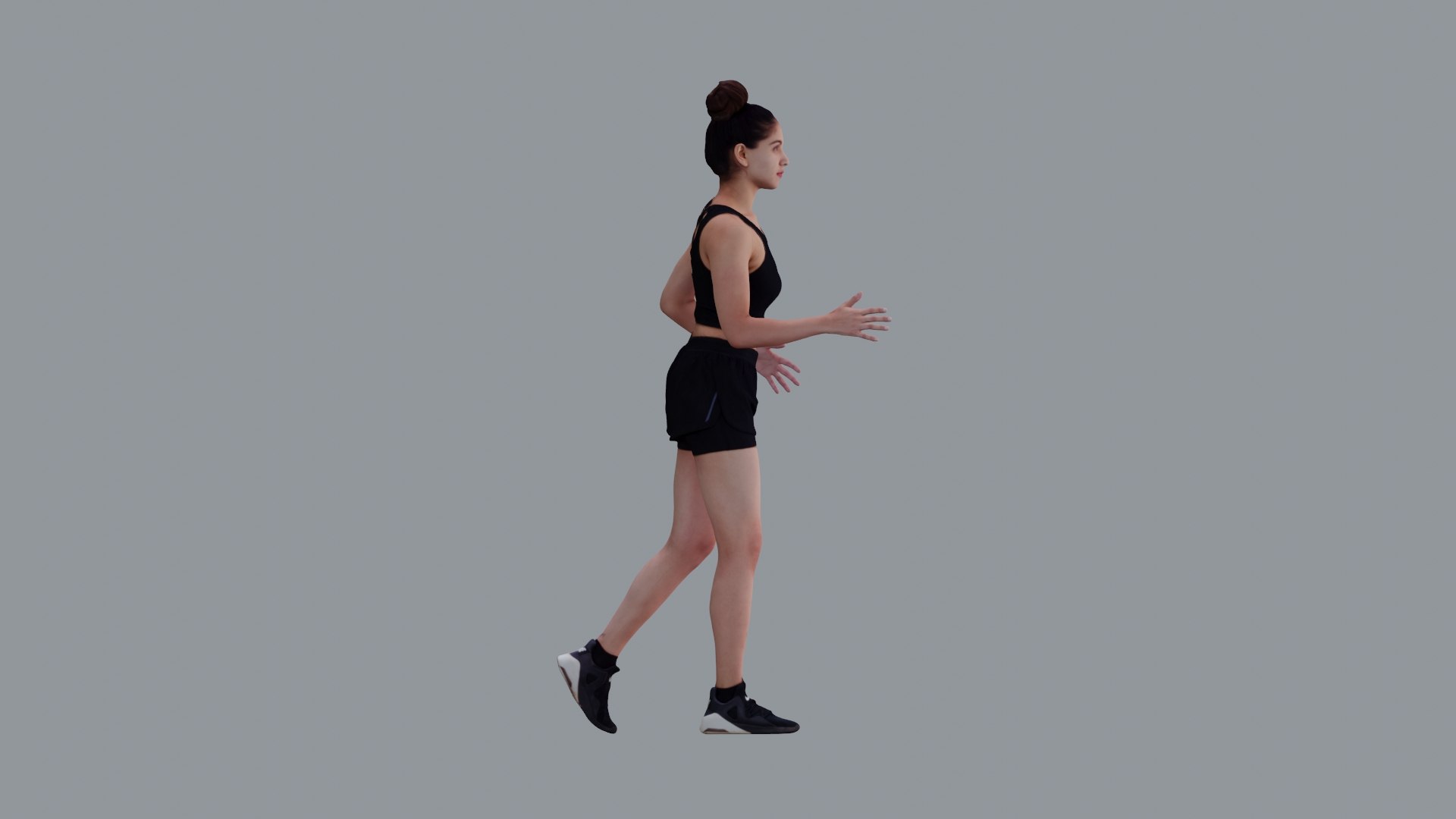 Female Running Pose 3D Model - TurboSquid 2028942
