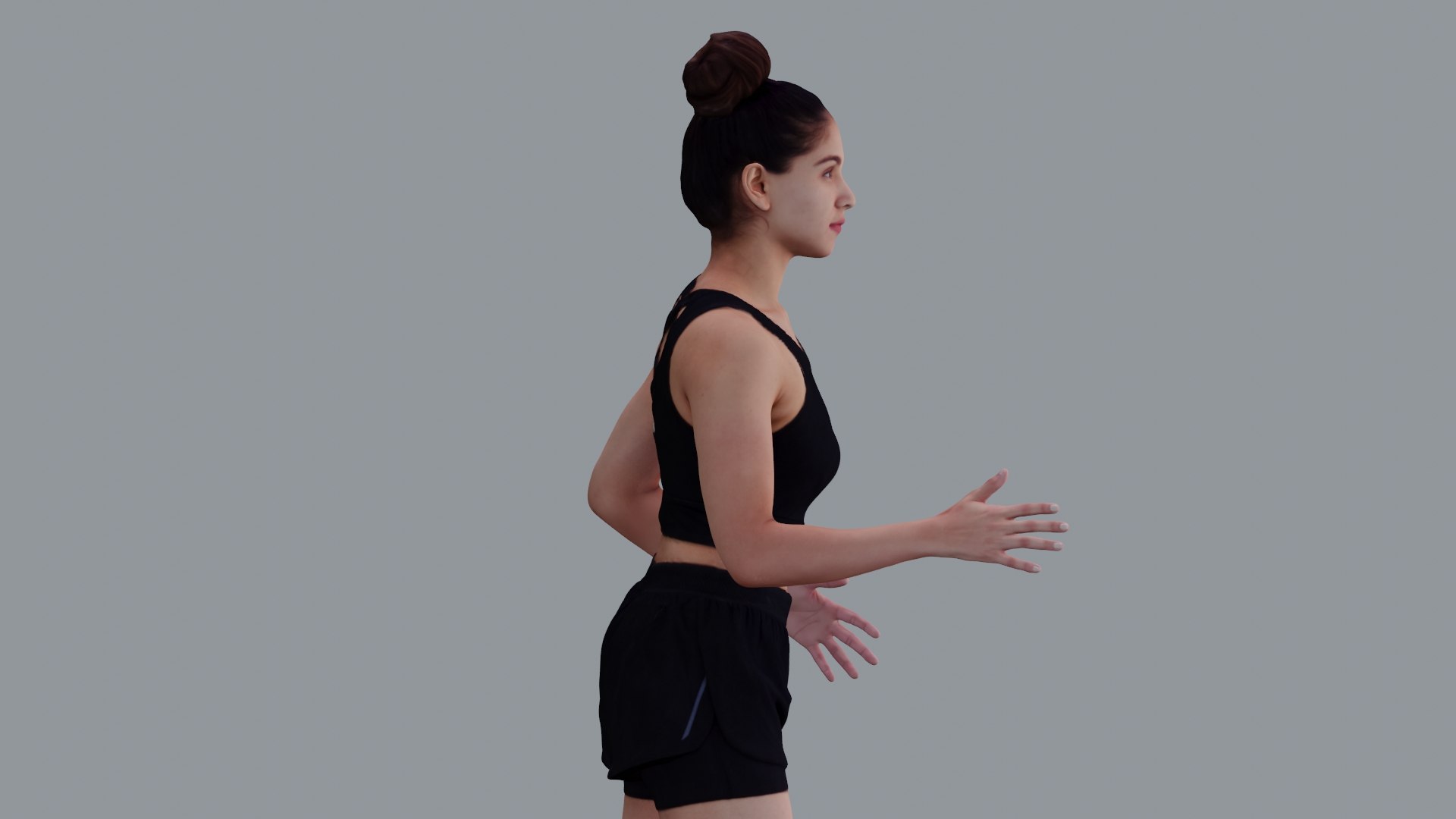 Female Running Pose 3D Model - TurboSquid 2028942