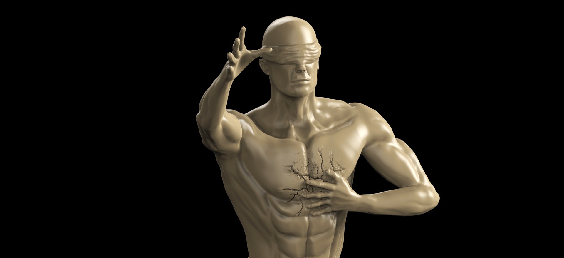 3D Human Sculpture Body Model - TurboSquid 1458937