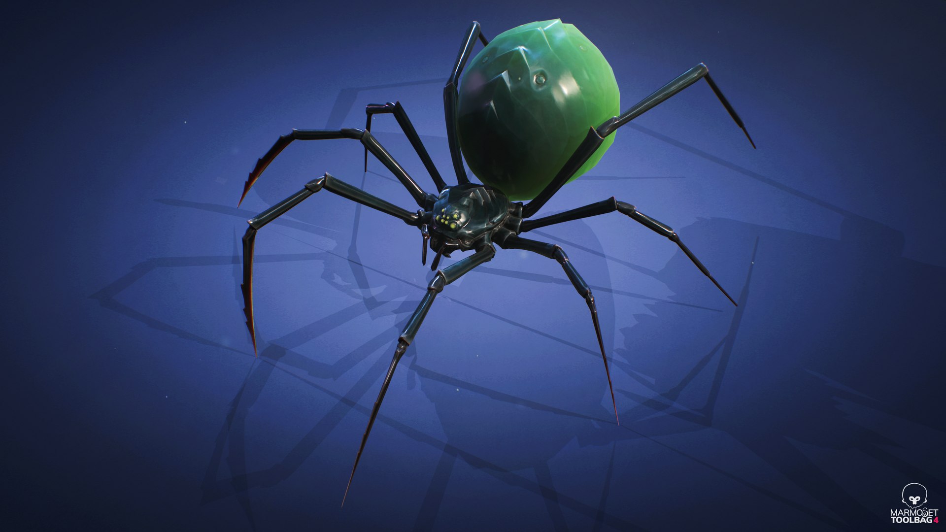 3D Emerald Sword Spider model - TurboSquid 1885447