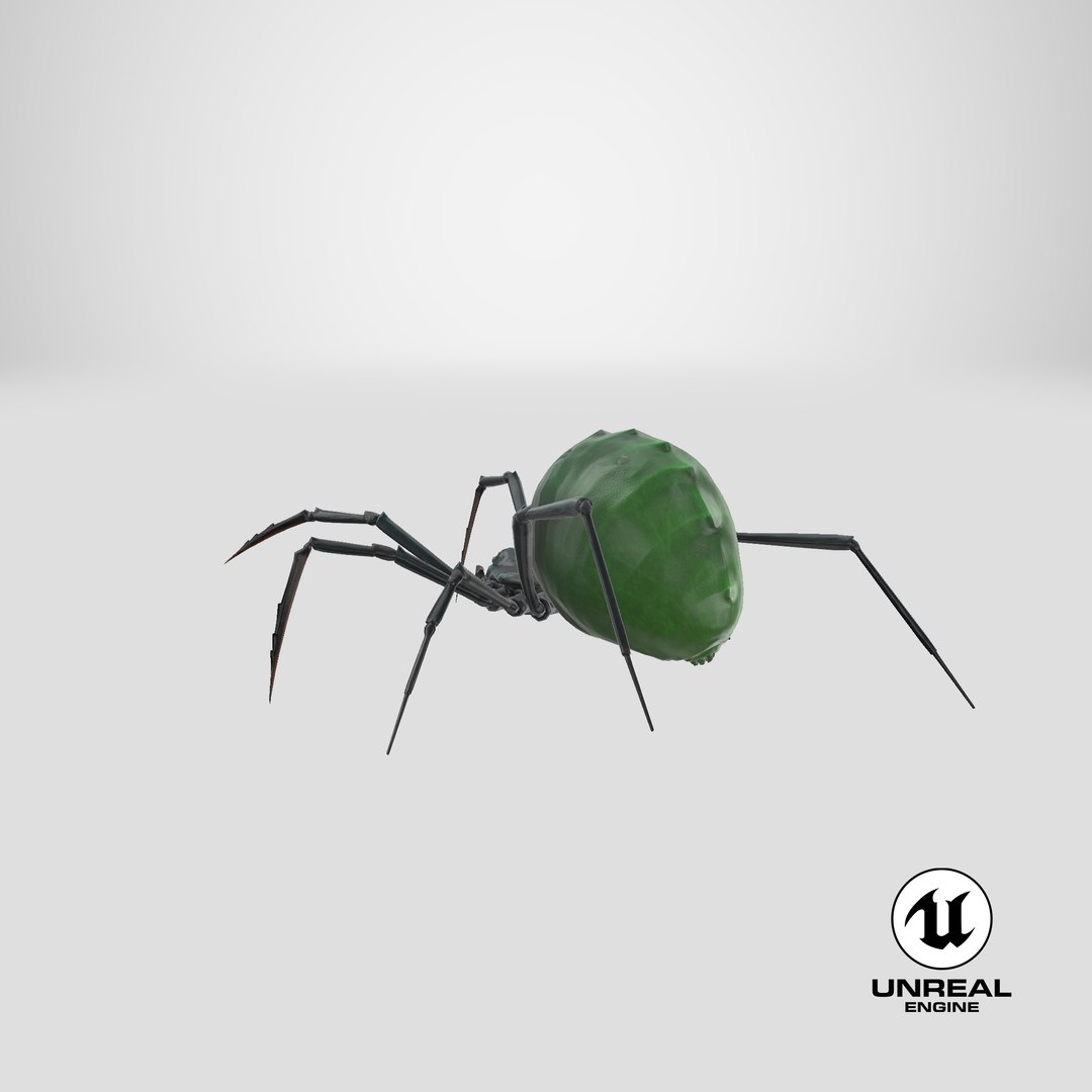 3D Emerald Sword Spider model - TurboSquid 1885447