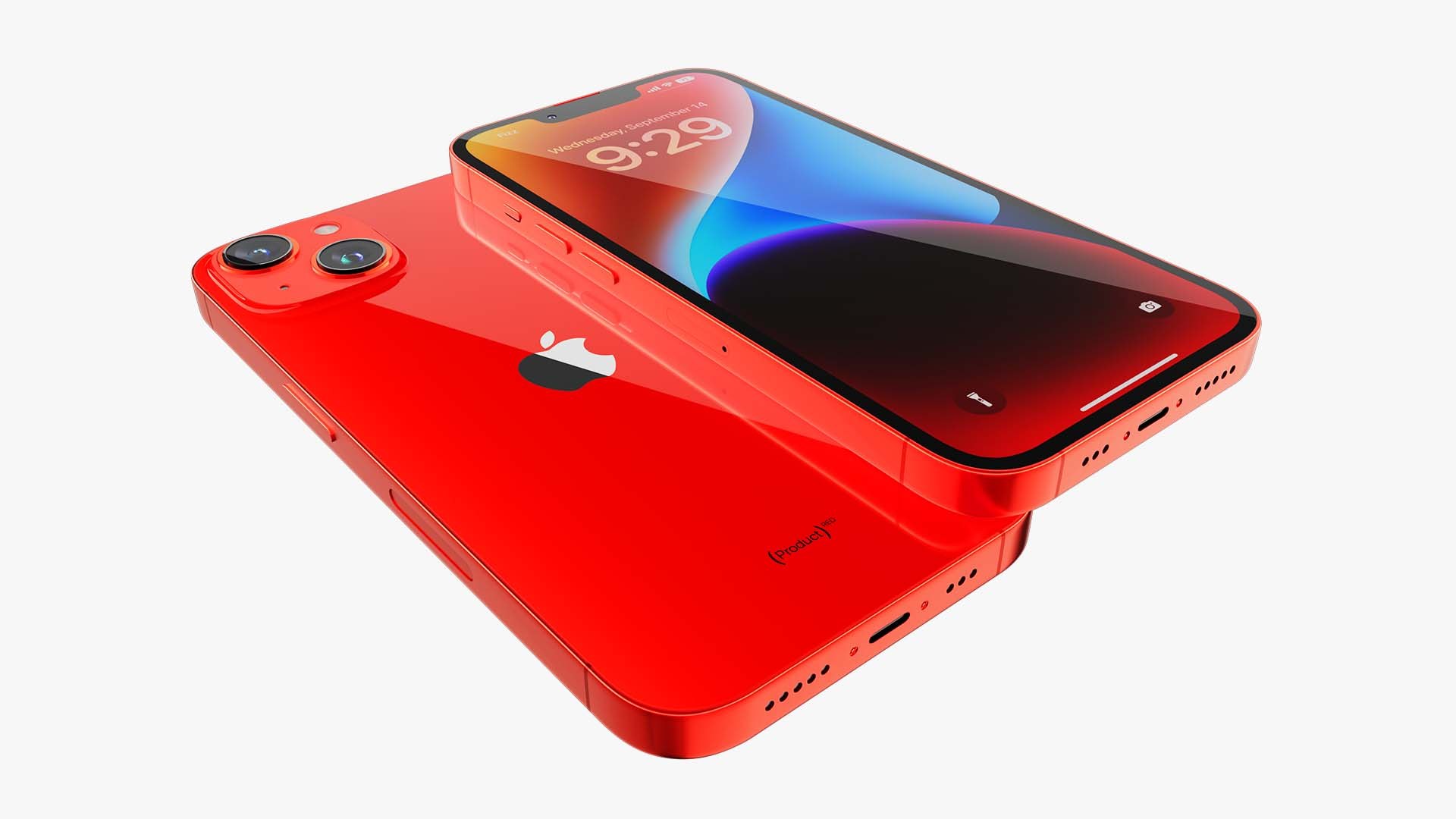 IPhone 14 Red 3D - TurboSquid 1990374