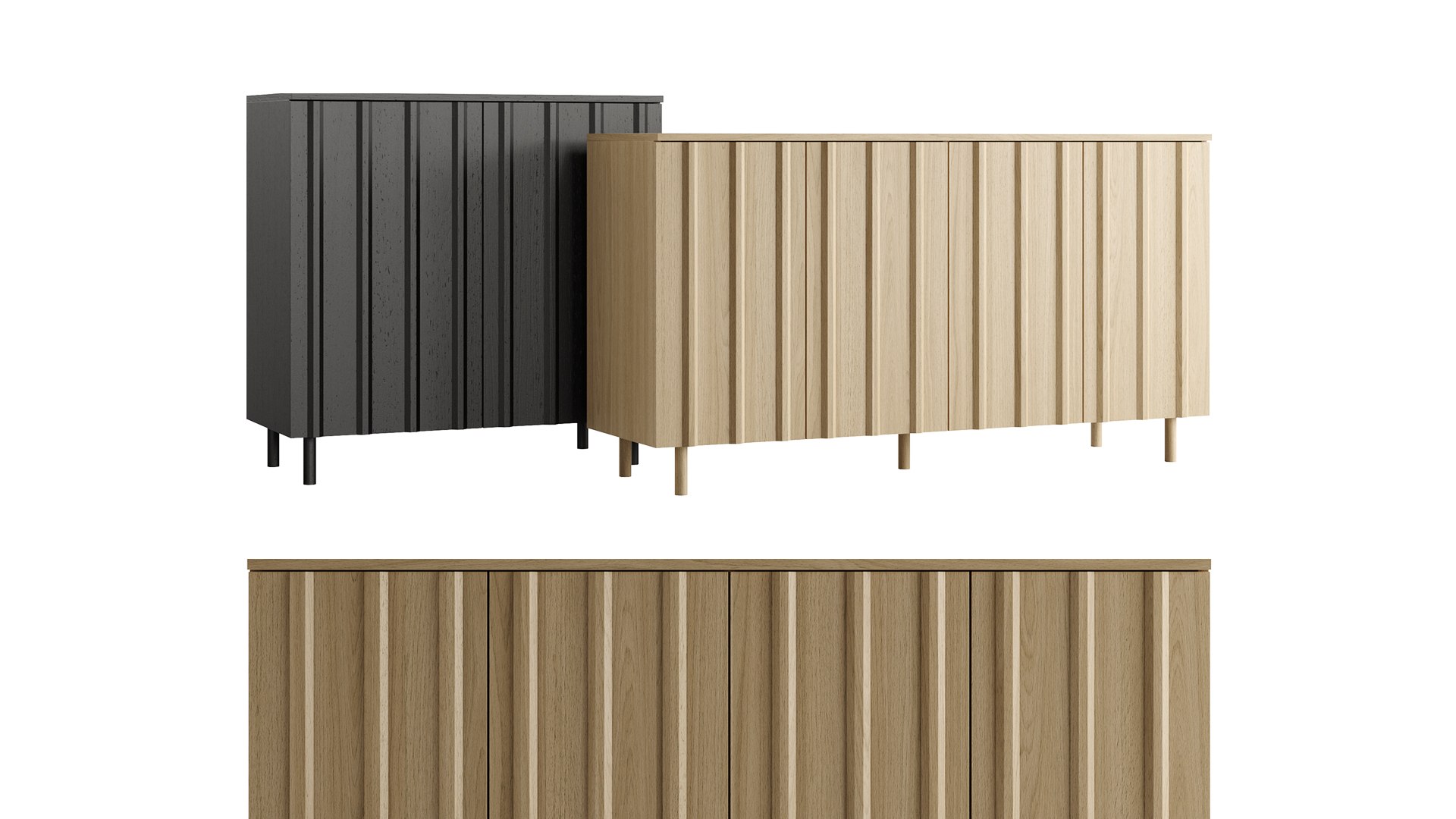 3D RIB Sideboard and Cabinet by Normann Copenhagen model - TurboSquid ...