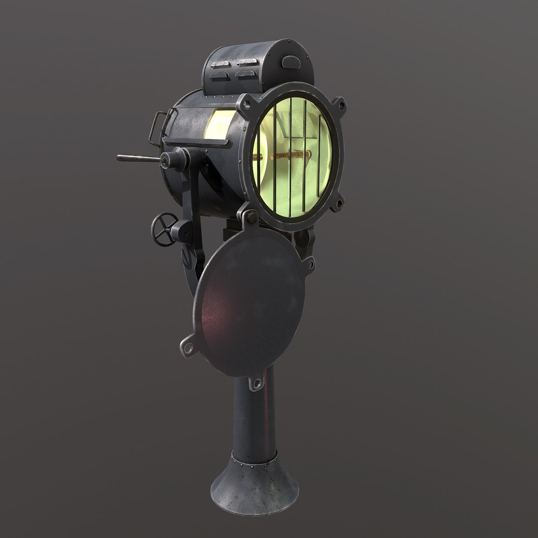 Marine Searchlight Model - TurboSquid 1216634