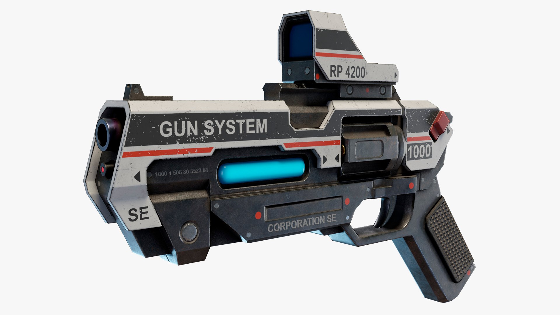 3D Sci Fi Revolver - TurboSquid 2328414