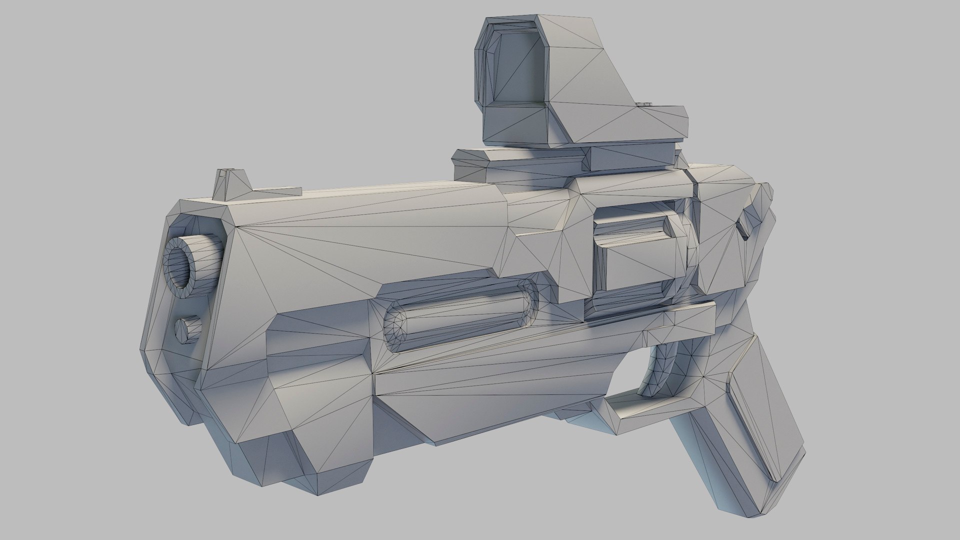 3D Sci Fi Revolver - TurboSquid 2328414