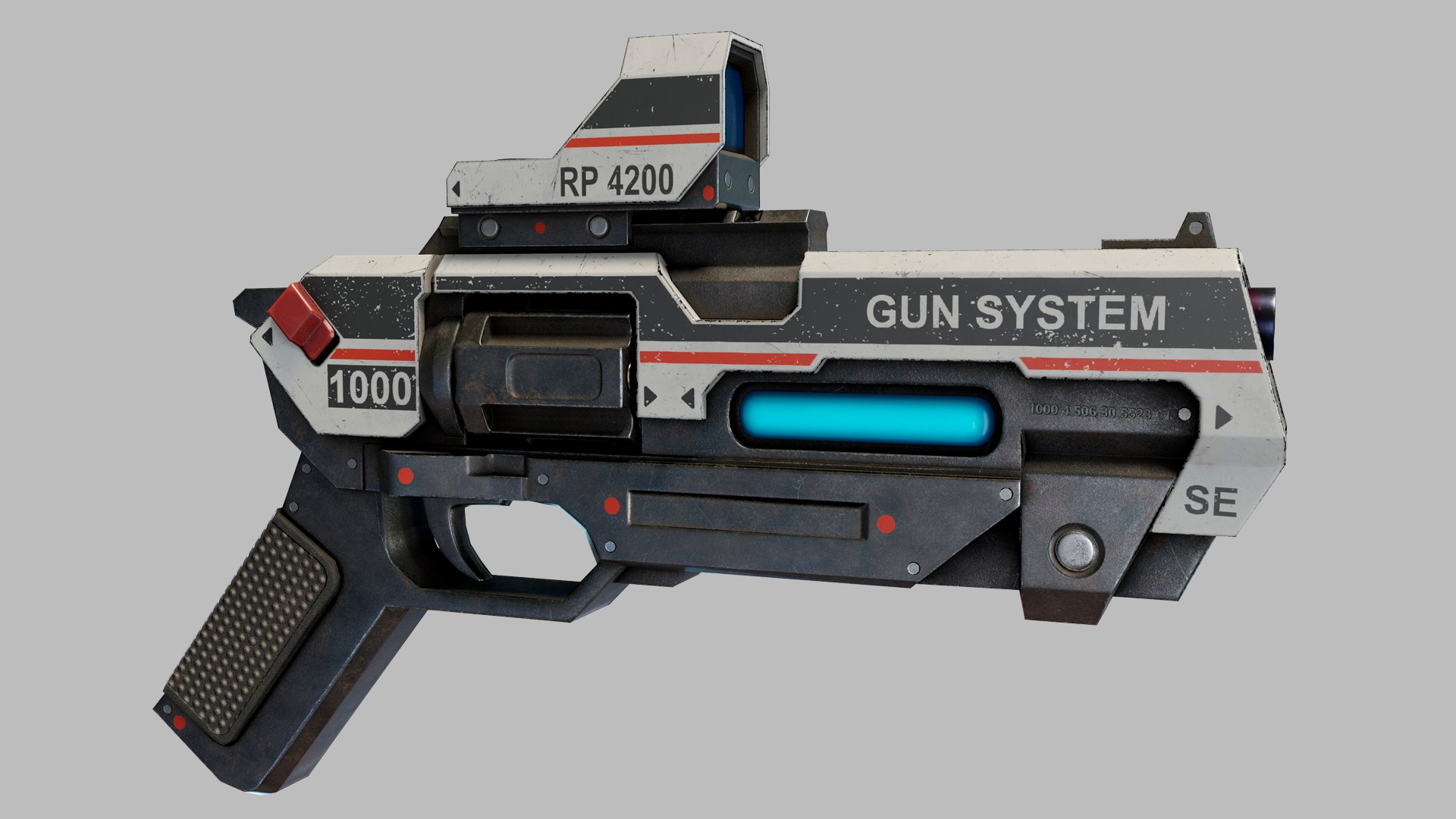 3D Sci Fi Revolver - TurboSquid 2328414
