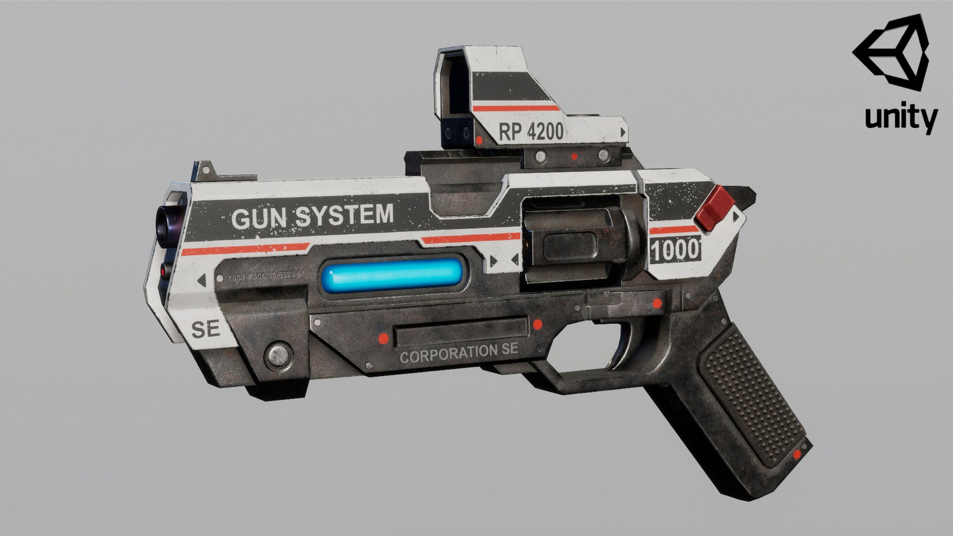 3D Sci Fi Revolver - TurboSquid 2328414