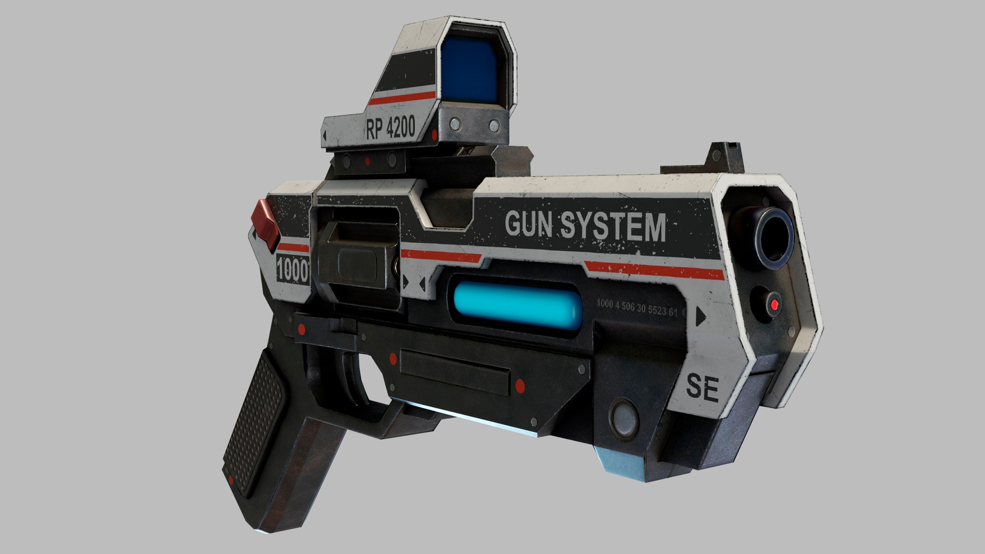 3D Sci Fi Revolver - TurboSquid 2328414