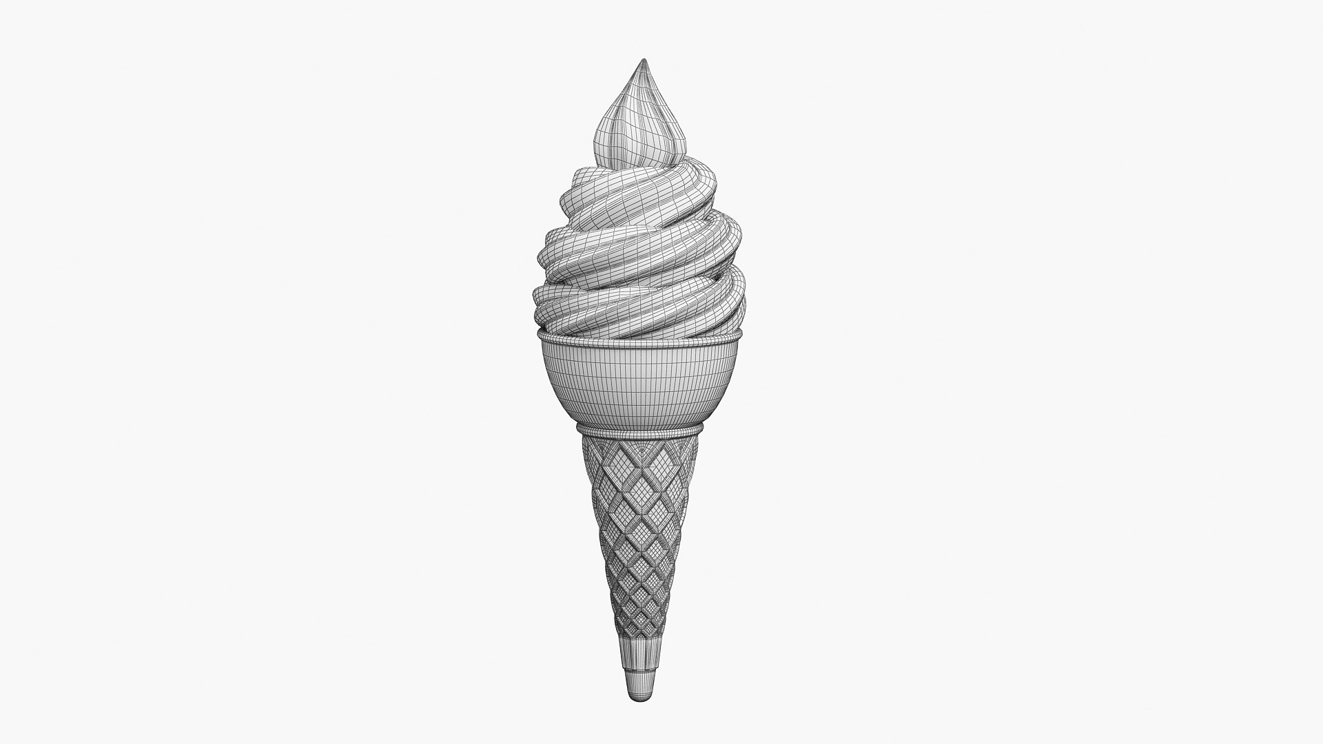 3D Ice Cream V2 Model - TurboSquid 2386917