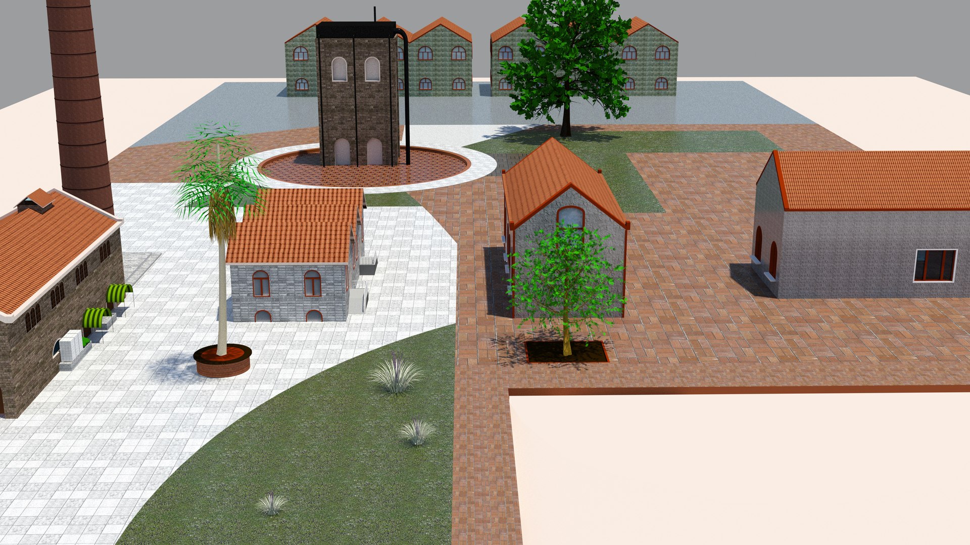 3D History Old Building Model - TurboSquid 1273146