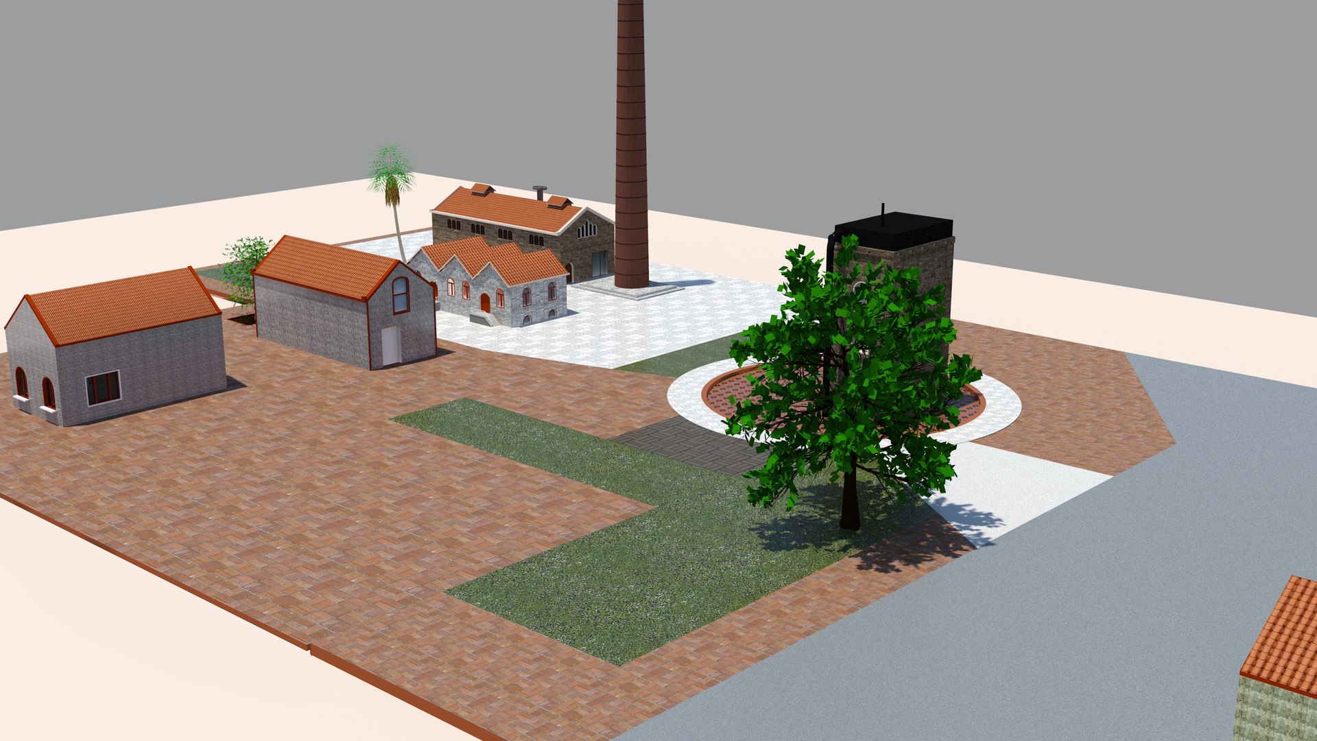 3D History Old Building Model - TurboSquid 1273146