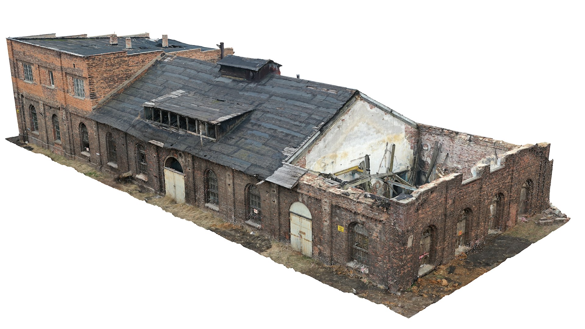 3D Demolished Building Ultra HD 16K Model - TurboSquid 2366493