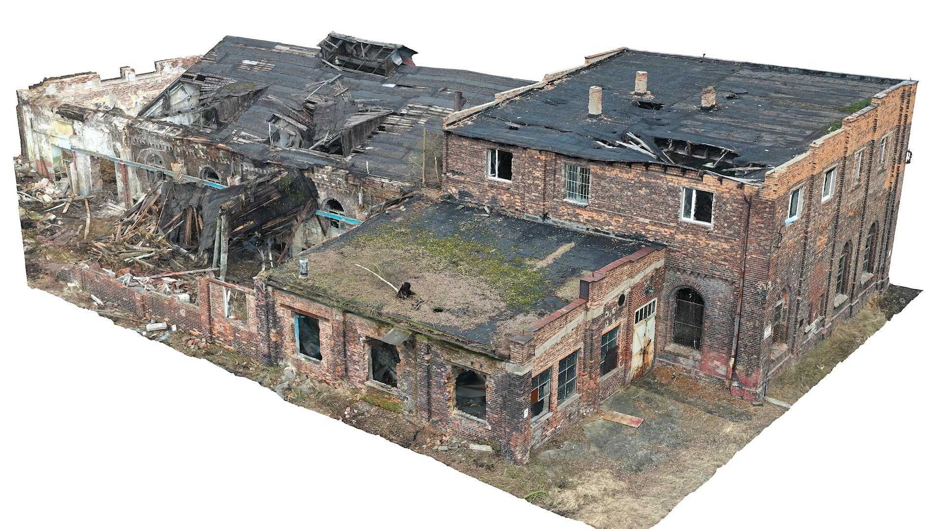 3D Demolished Building Ultra HD 16K Model - TurboSquid 2366493