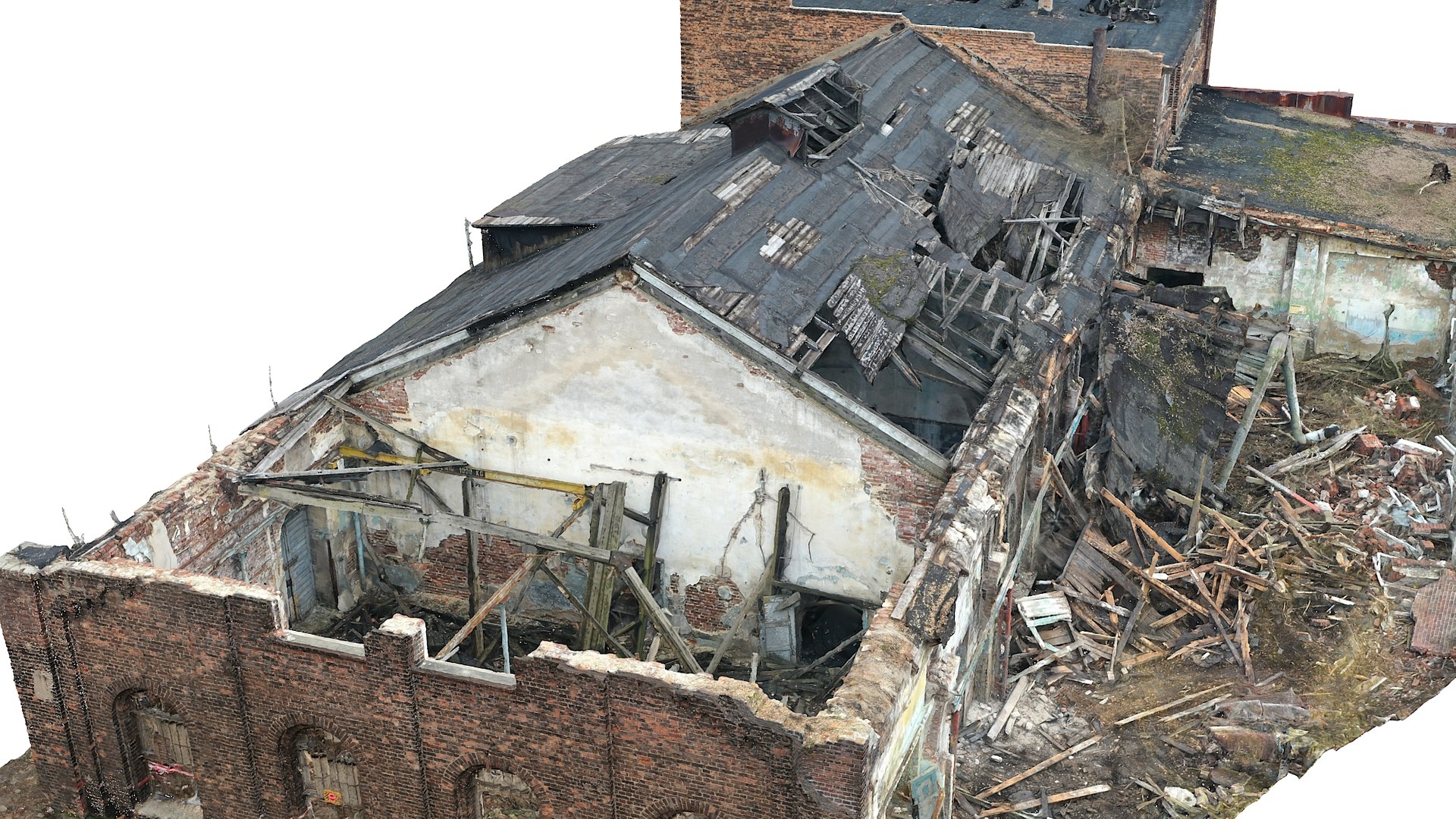 3D Demolished Building Ultra HD 16K Model - TurboSquid 2366493