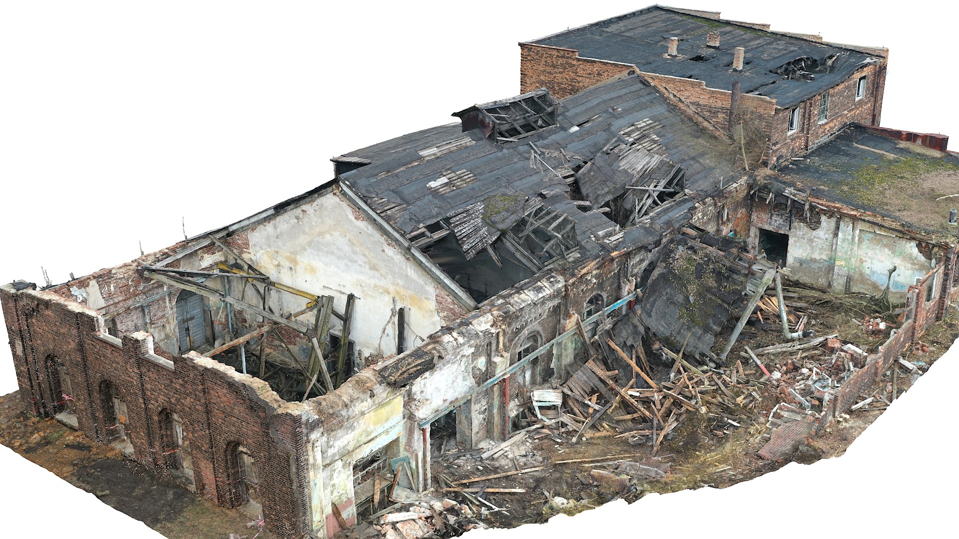 3D Demolished Building Ultra HD 16K Model - TurboSquid 2366493