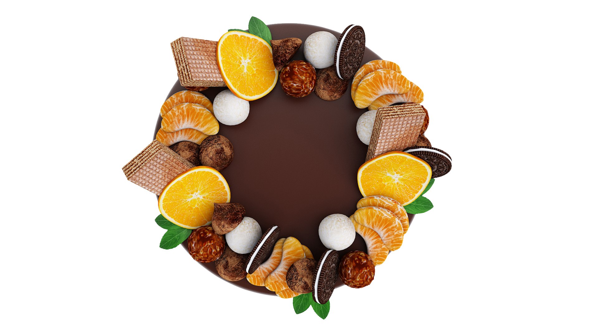 Cake With Oreo Cookies 3D Model - TurboSquid 1904859