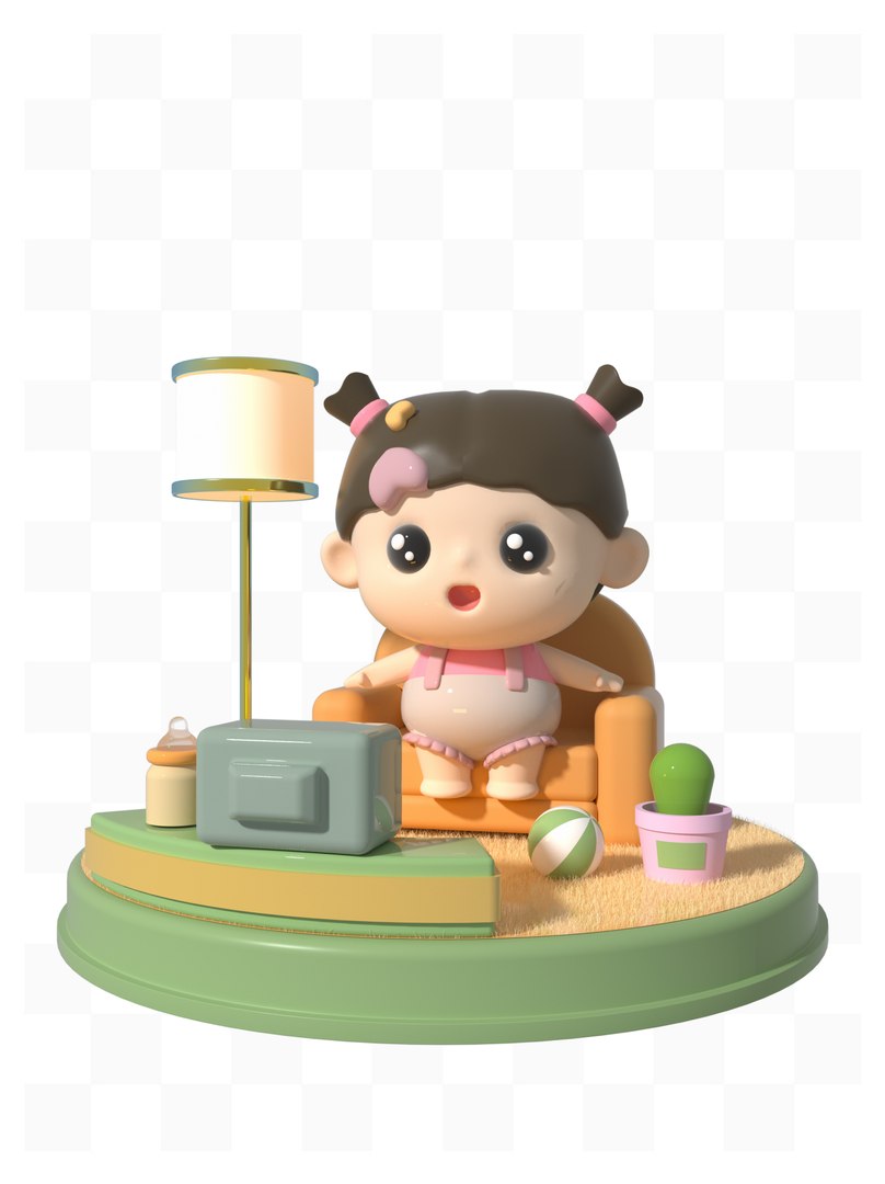 C4D Mother and Baby Female3Dモデル - TurboSquid 2040237