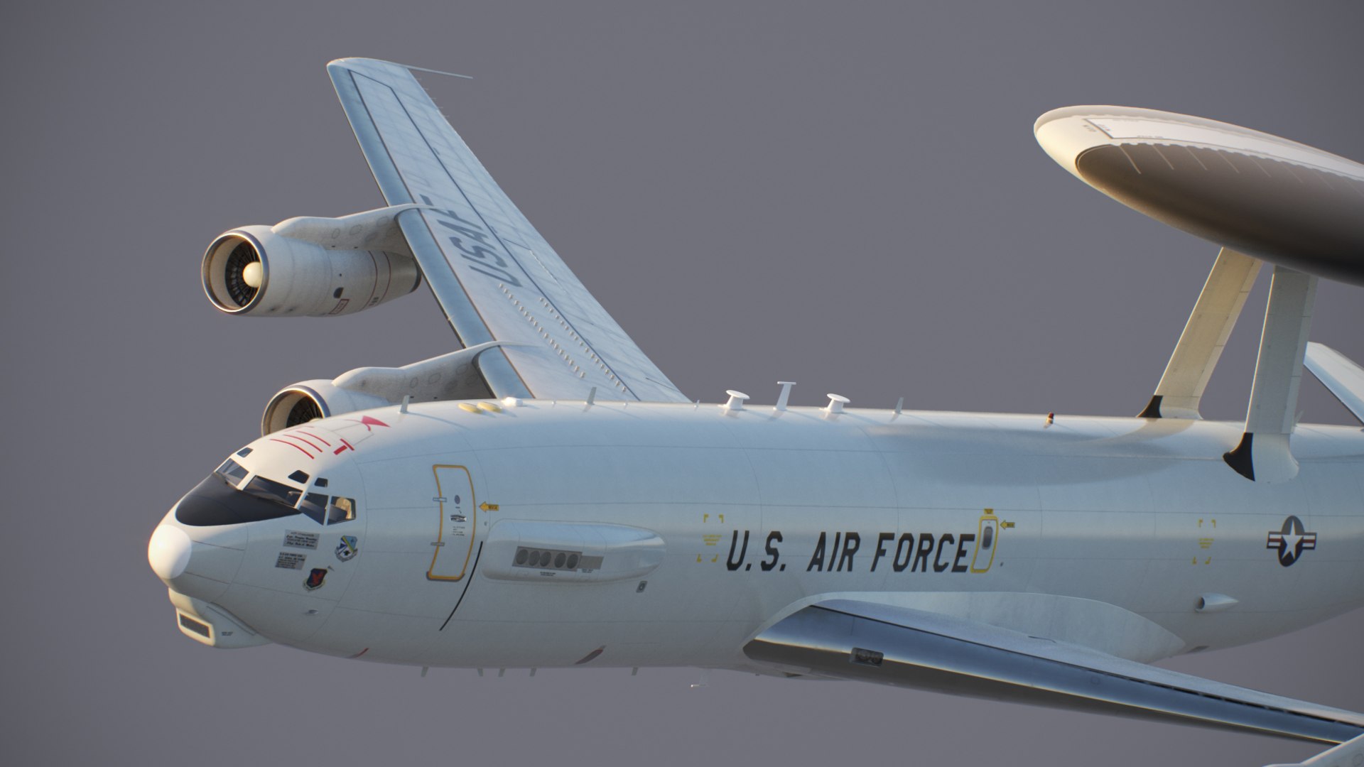 3D Model E-3 Sentry AEWC - TurboSquid 1860095