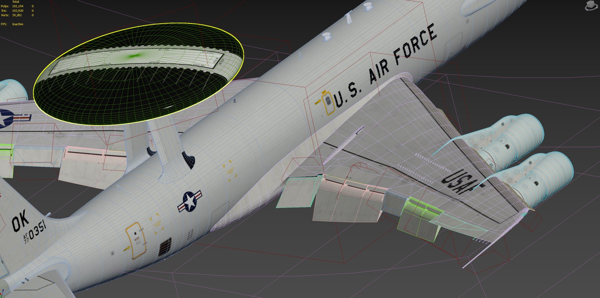 3D Model E-3 Sentry AEWC - TurboSquid 1860095