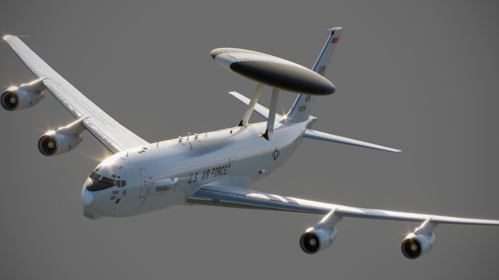 3D Model E-3 Sentry AEWC - TurboSquid 1860095