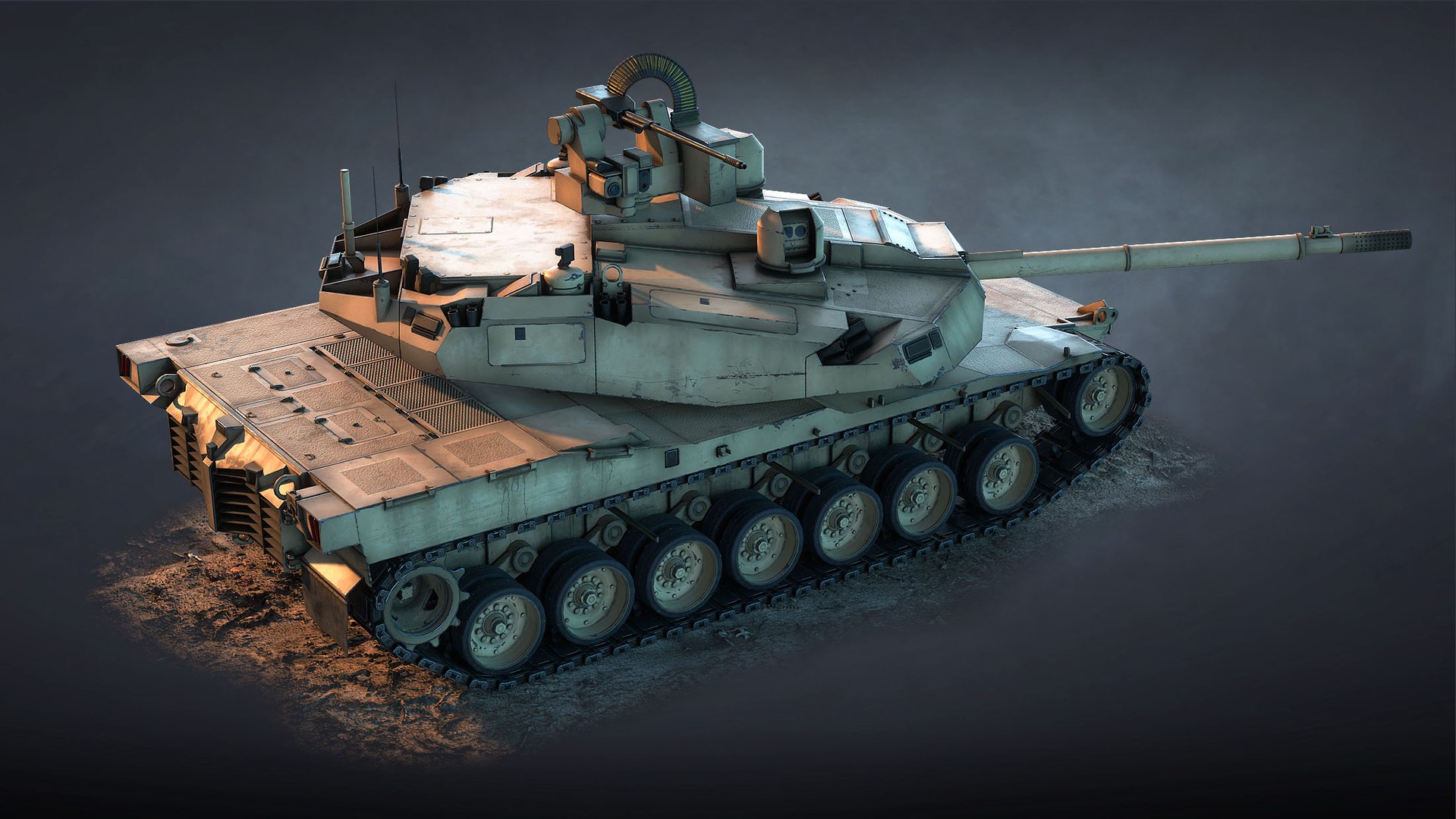 AbramsX MBT Low-Poly Model - TurboSquid 1978771