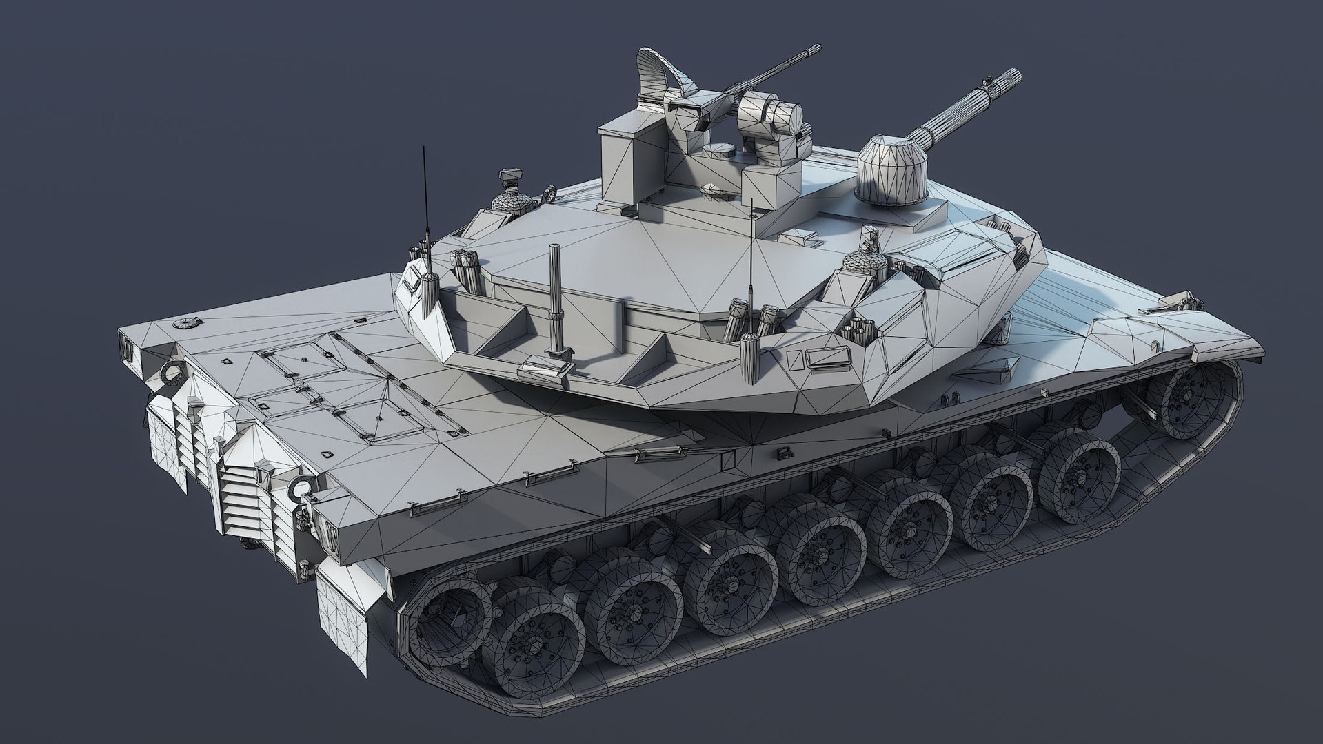 AbramsX MBT Low-Poly Model - TurboSquid 1978771