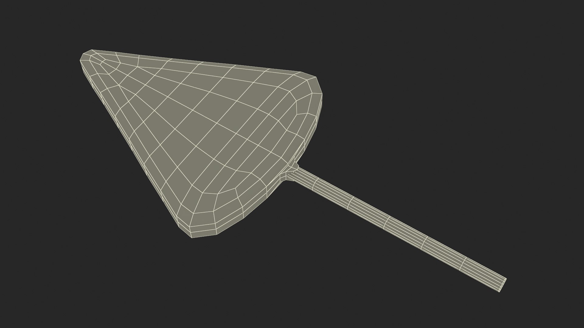 Triangle Form Yellow Lollipop 3D - TurboSquid 2241933