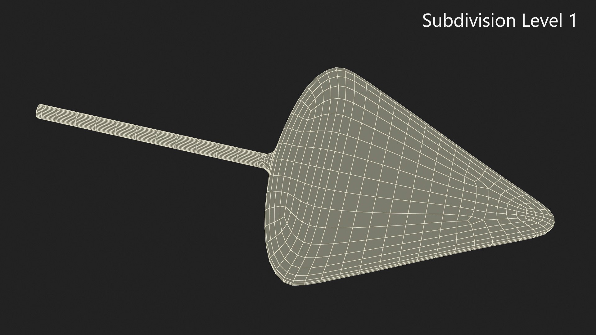 Triangle Form Yellow Lollipop 3D - TurboSquid 2241933