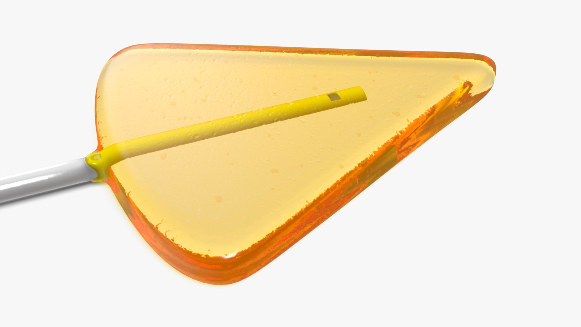 Triangle Form Yellow Lollipop 3D - TurboSquid 2241933