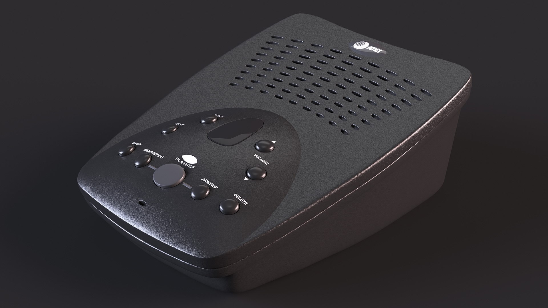 3D Model Answering Machine ATT Black - TurboSquid 2089871