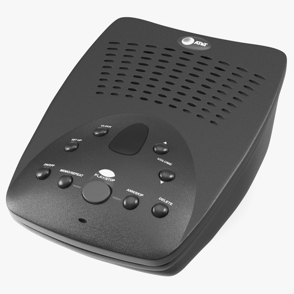 Answering Machine ATT Black 3D 모델 - TurboSquid 2089871
