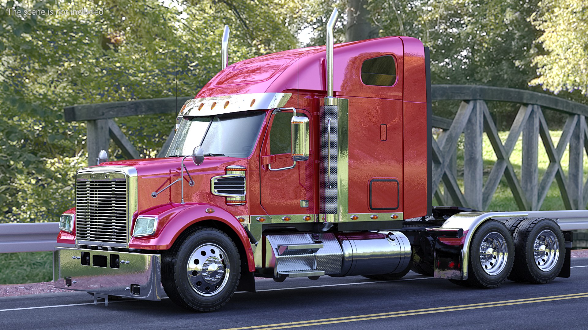 Heavy duty long hood model - TurboSquid 1608824