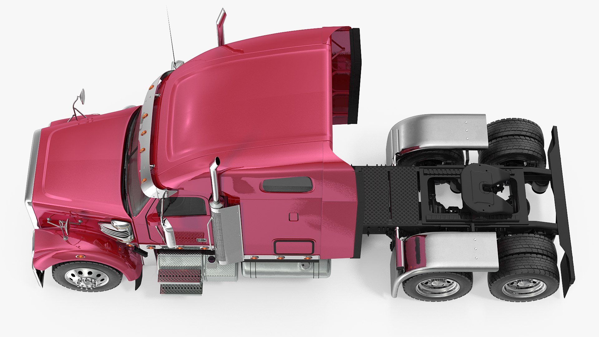 Heavy duty long hood model - TurboSquid 1608824