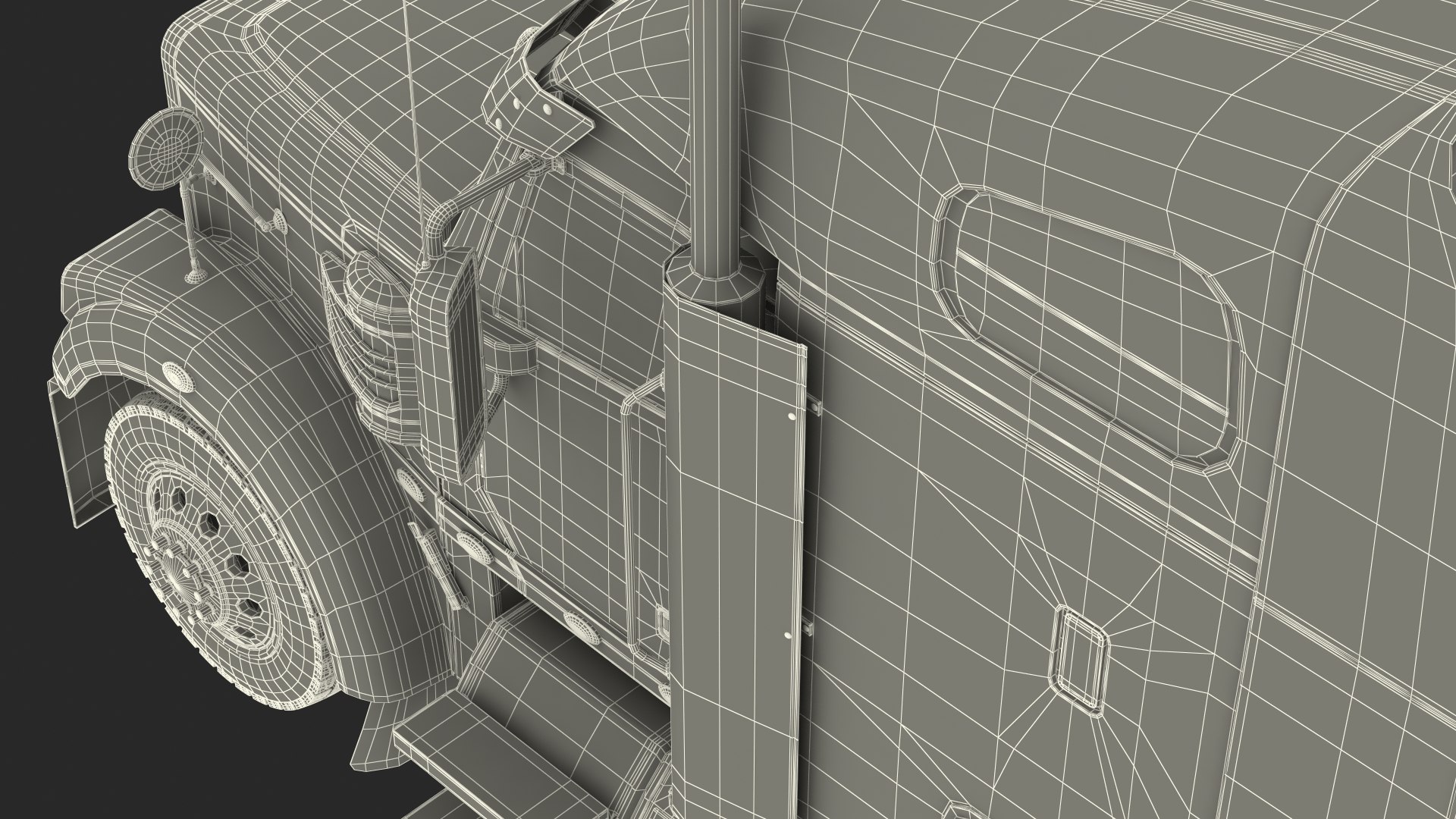 Heavy duty long hood model - TurboSquid 1608824