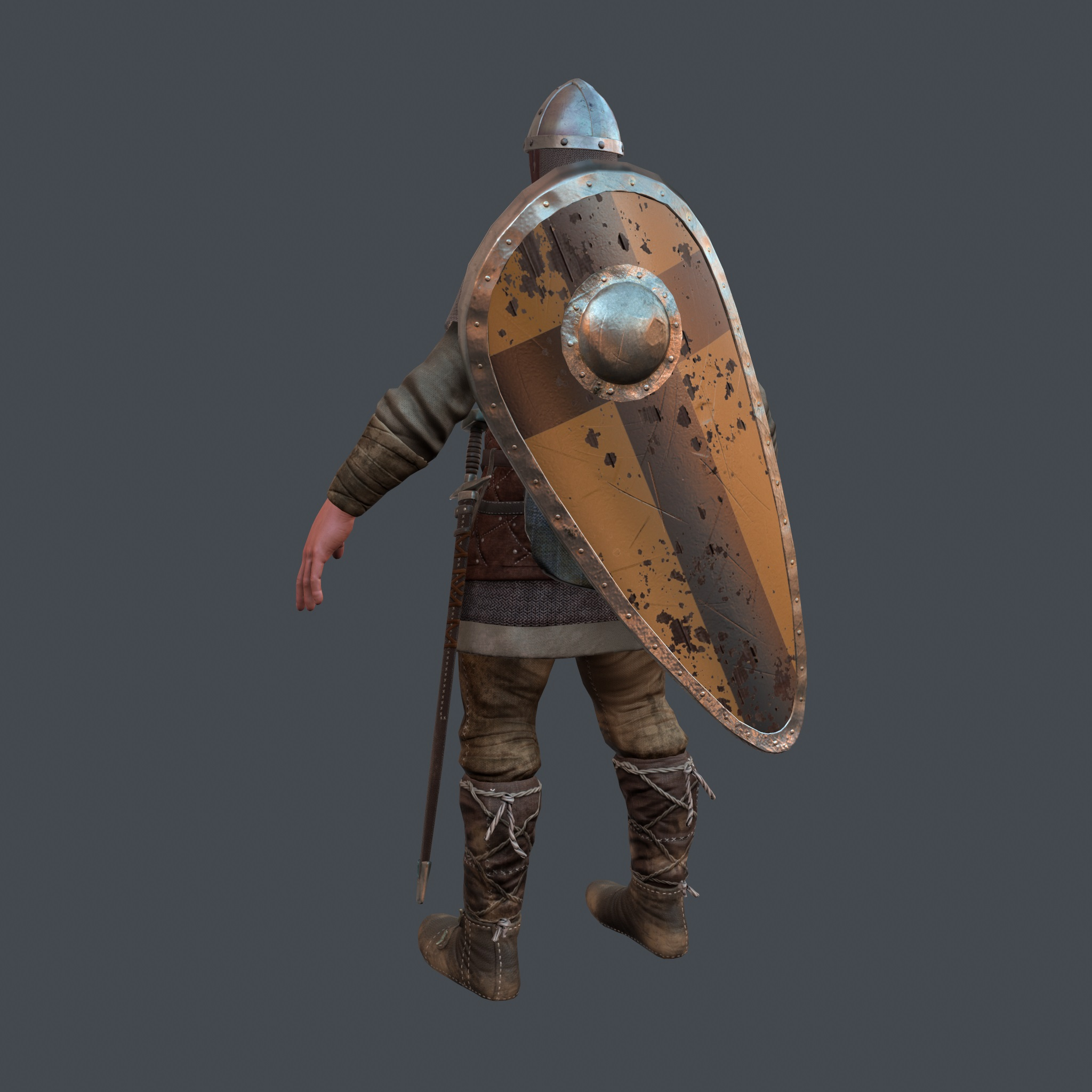 3d medieval soldier model