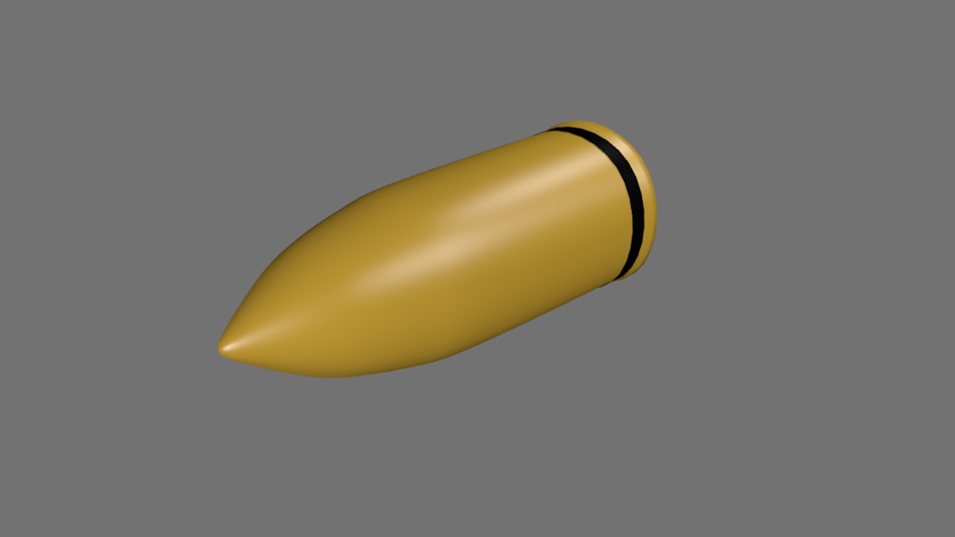 3d Bullet Modeled Model