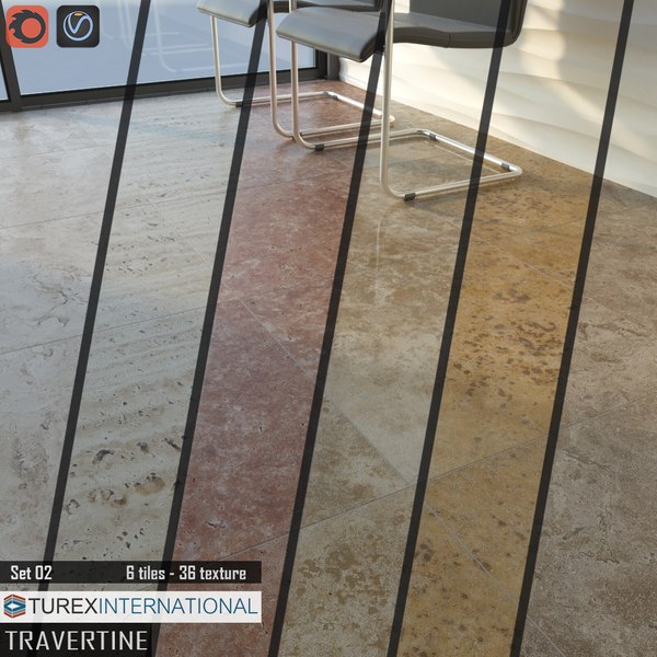 tile turex international travertine 3d model