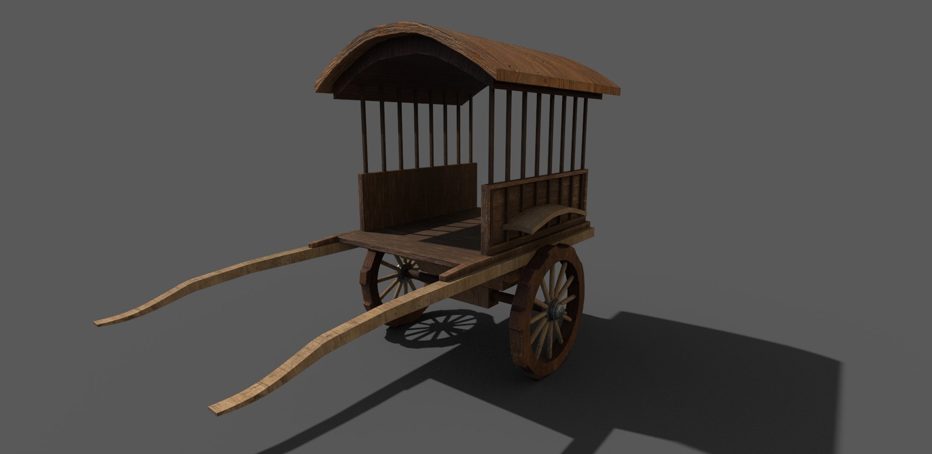 3D Medieval Wooden Horse Cart 3D Model - TurboSquid 2129518