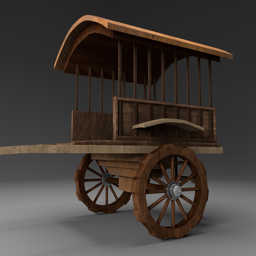 3D Medieval Wooden Horse Cart 3D Model - TurboSquid 2129518