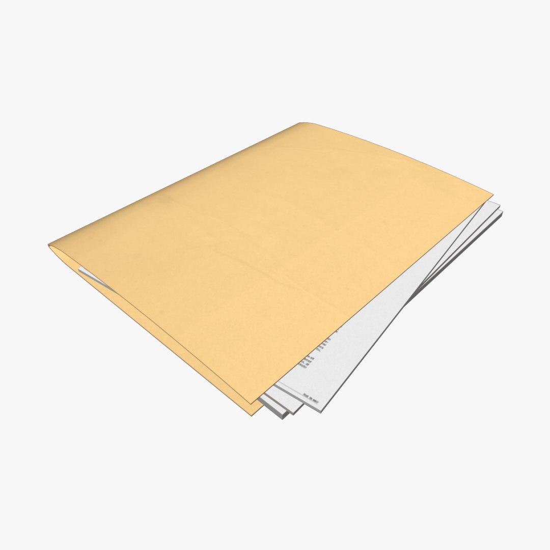3d Model Of Office Paper Work