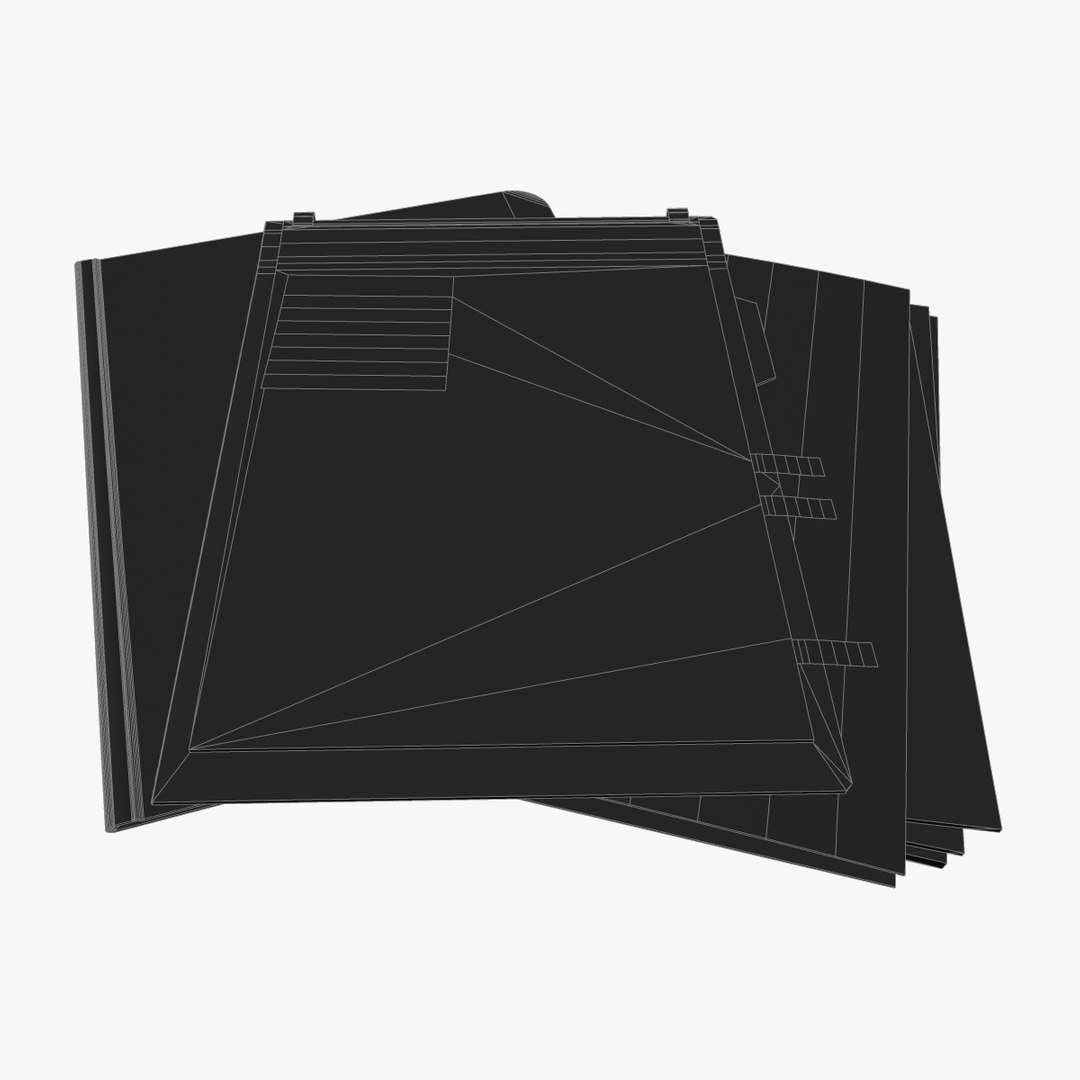 3d Model Of Office Paper Work