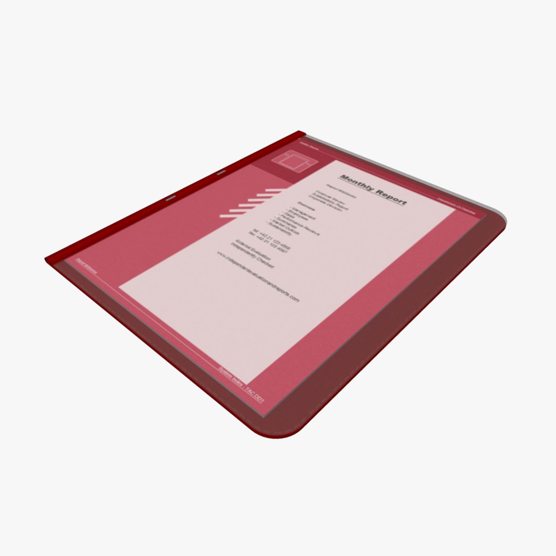 3d Model Of Office Paper Work