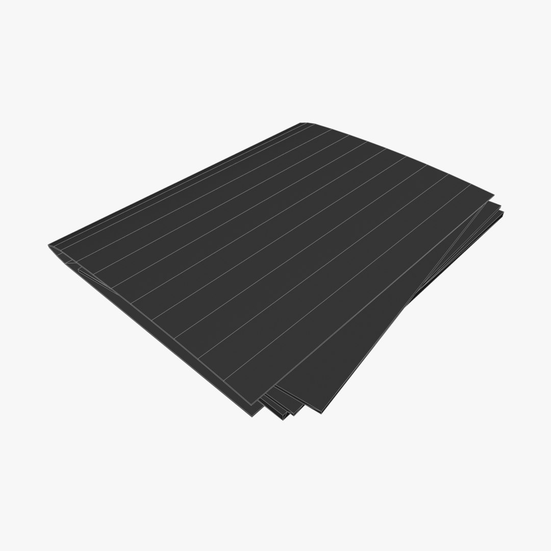 3d Model Of Office Paper Work