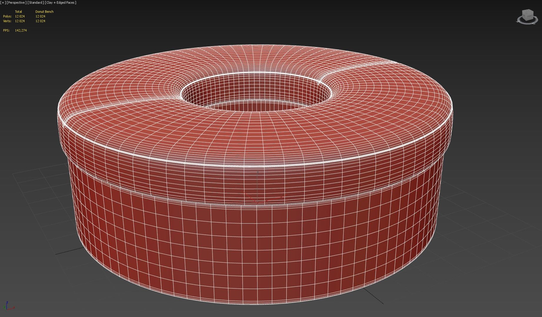 Donut Bench Model - TurboSquid 1607579